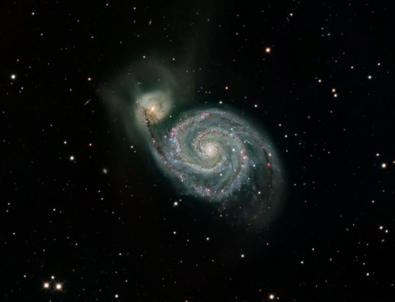 The Whirlpool Galaxy | Pete's Astro Workshop
